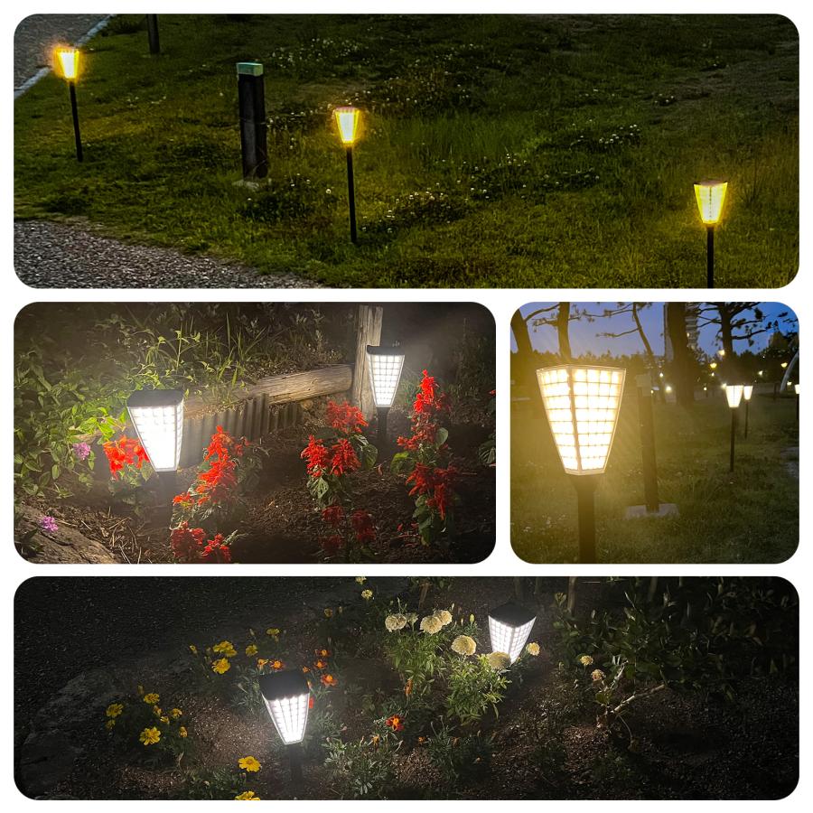 GOODGOODS LED ソーラーライト 320lm 充電式 設置 昼白色 電球色 外灯 調光調色 屋外 防水 光センサー 自動点灯 太陽光発電 庭園灯 ガーデンライト 一年保証 TYH ...