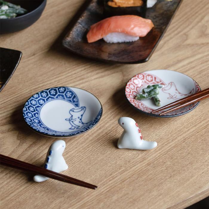 AWASAKA (アワサカ) 江戸っ子恐竜 まめ皿・箸置ペア [ギフトセット] EK88-Y02 : グッディーズ - 通販 - Yahoo!ショッピング