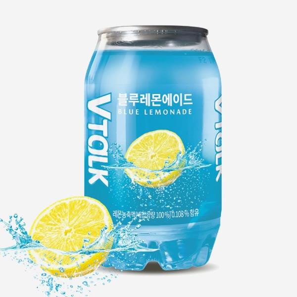 [VTALK] Vトーク ブルーレモンエイド/1BOX(350ml×24缶) l 韓国炭酸飲料 清涼飲料 韓国ドリンク 箱売り : goodkoreamart - 通販 - Yahoo!ショッピング