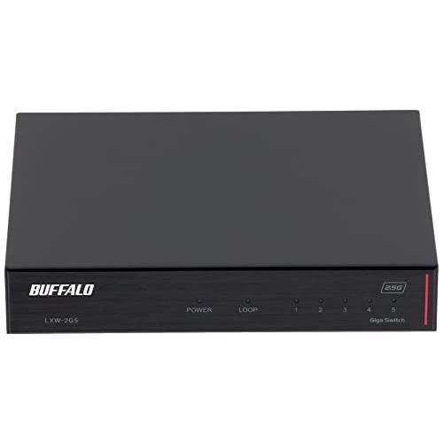 バッファロー BUFFALO 2.5GbE対応 金属筐体 AC電源 5ポート ブラック スイッチングハブ LXW-2G5 : グッドライフメディアセンター本店 - 通販 - Yahoo!ショッピング