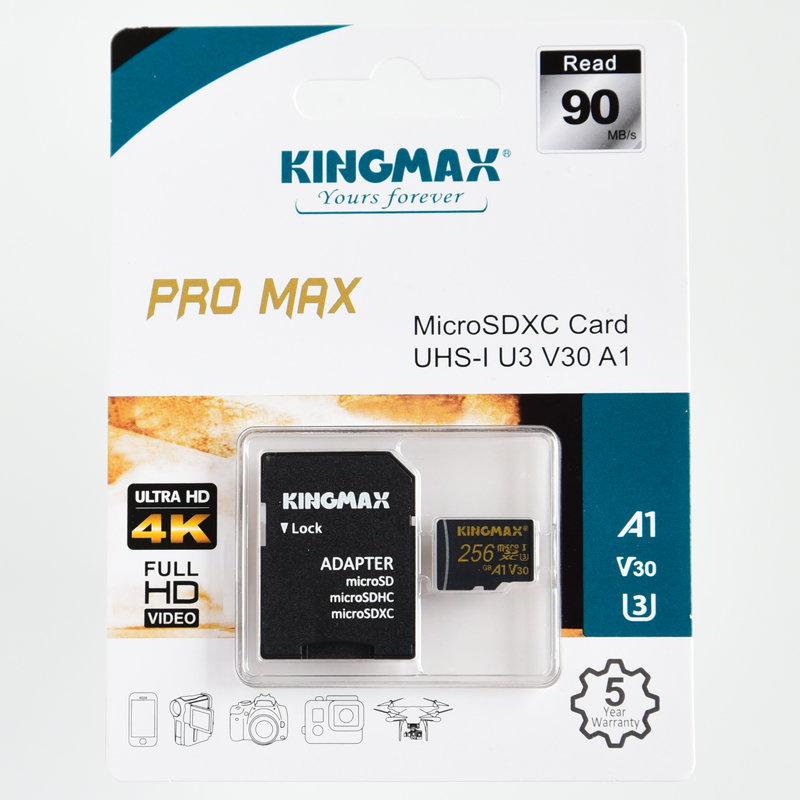 KINGMAX microSDカード 256GB 高速・5年保証 キングマックス Class10 UHS-I U3 V30 A1 KM256GMCSDUHSPM1A microSDXC ...