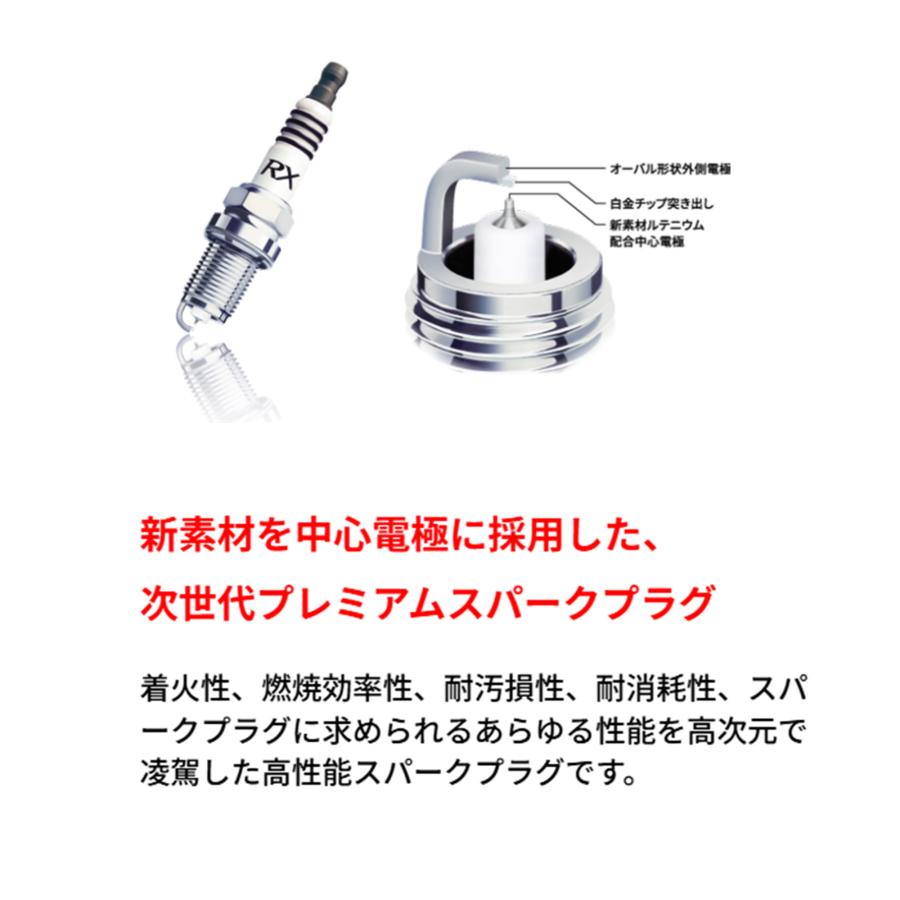NGK スズキ エスクード TDA4W J24B H20.6〜H27.10 95515 LFR6ARX-11P プレミアムRX 長寿命 スパークプラグ 4セット 点火プラグ 高性能 : クール ...