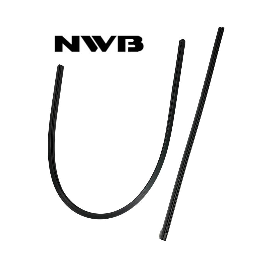 デンソー エクスファイア 80 ZRR80G ZRR85G ZWR80G H26.10- ワイパー 替えゴム NWB フロント 左右 2本 グラファイト サイズ形状確認 : クールパーツ ...
