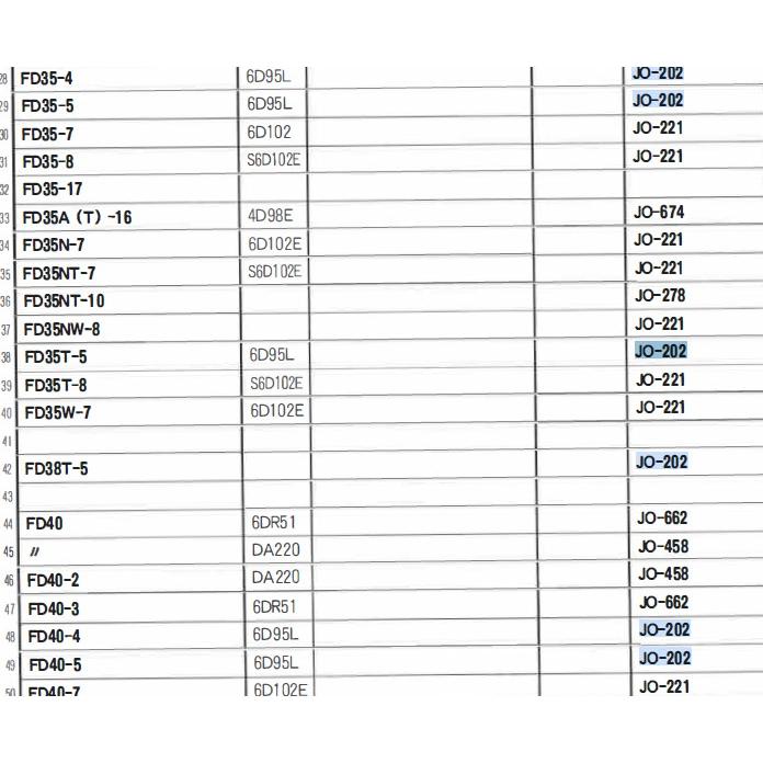 JO-202 コマツ フォークリフト FD20 FD25 FD28 FD30 FD35 FD38 FD40 の一部 ユニオン製 品番要確認 オイルエレメント オイルフィルター 産業機械用 ...