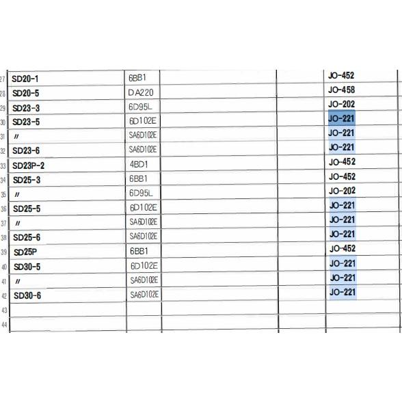JO-221 コマツ フォークリフト FD70HD FD80 SD23 SD25 S30 ユニオン製 品番要確認 オイルエレメント オイルフィルター 産業機械用 : jo-221-03 ...