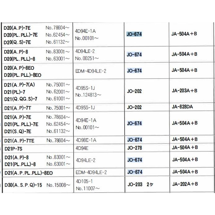 JO-674 コマツ ブルトーザー ホイルローダー D20 D21 SK04 SK07 の一部 ユニオン製 品番要確認 オイルエレメント オイルフィルター 産業機械用 : クールパーツ 自動車 ...