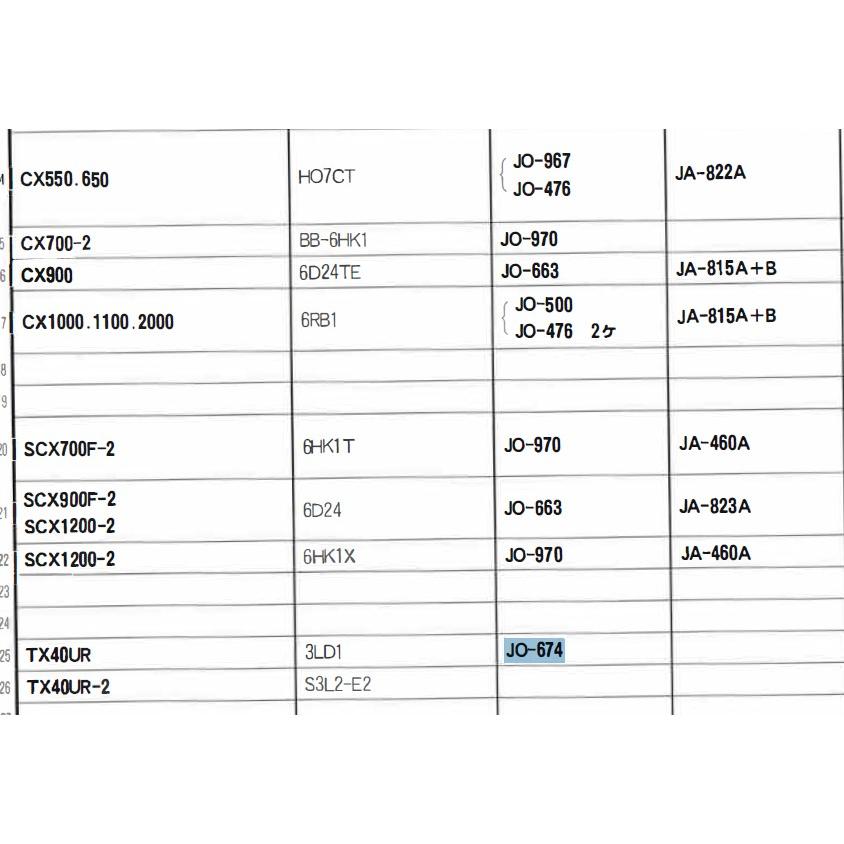 JO-674 日立 ホイルローダー LX15 LX20 クローラークレーン TX40 の一部 ユニオン製 品番要確認 オイルエレメント オイルフィルター 産業機械用 : クールパーツ 自動車 ...