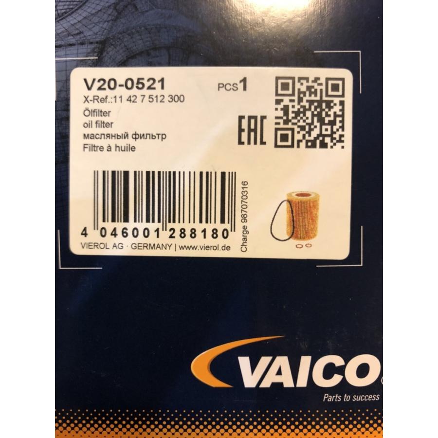 BMW Z4 3.0i BT30 V20-0521 VAICO バイコ オイル エレメント フィルター : クールパーツ4号店 自動車部品 - 通販 - Yahoo!ショッピング