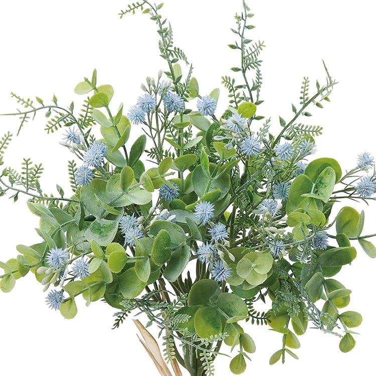 アスカ 造花 ミックスフラワーバンチ ブルー 全長:約37cm、幅:約20cm A-34548-009 : 4511255537396 ...