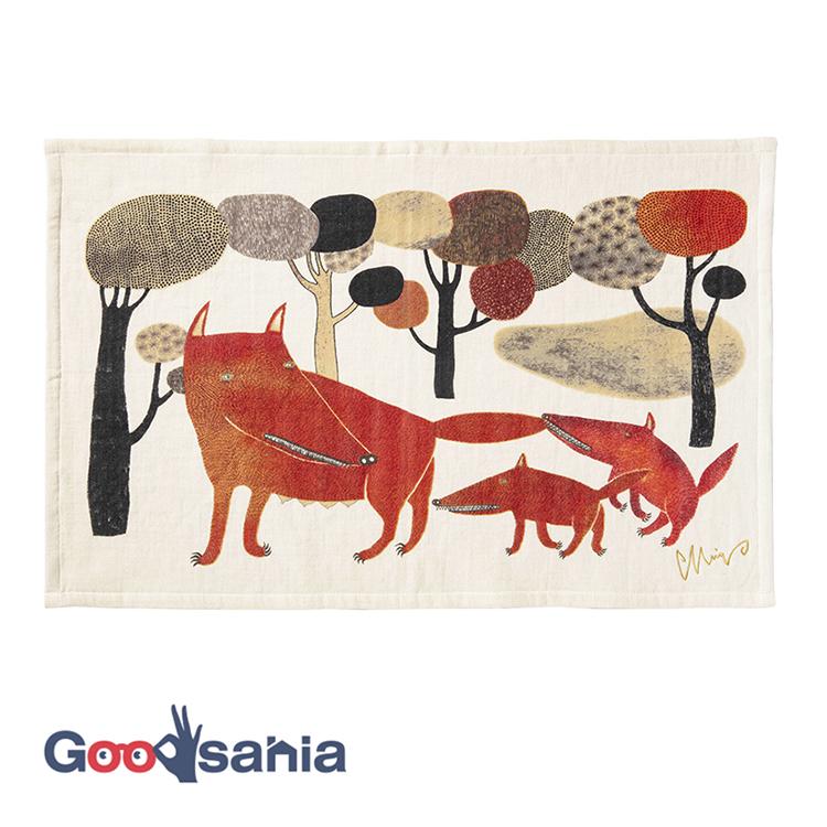 楠橋紋織 ティータオル morita MiW オオカミ(テケテケのうた) 日本製 ベージュ 約45cm×70cm 1-69209-21-BE : Goodsaniaマック土居店 - 通販 ...