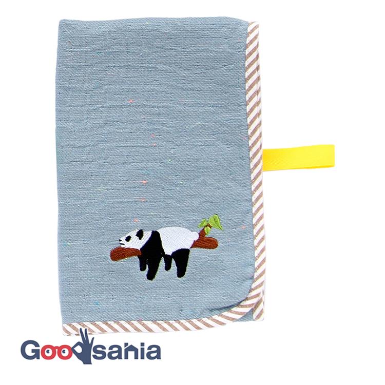 田中産業 今治タオル mama&me LAZY ANIMALS キッズ フェイスタオル ブルー(パンダ) 27×65cm MM2201 ...