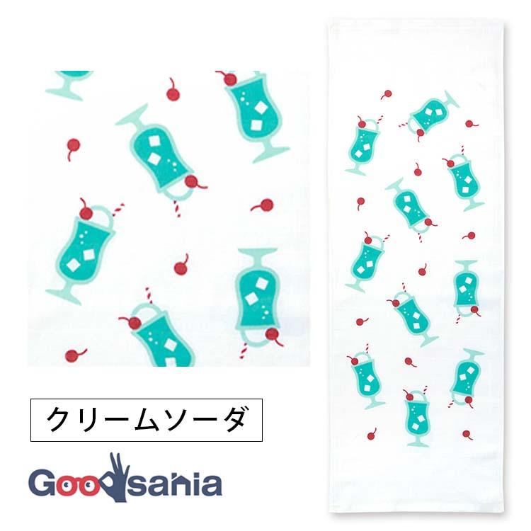 宮本 JIKAN STYLE フェイスタオル ミヤモトコレクション 冷感ガーゼタオル クリームソーダ 約34×90cm 日本製 ホワイト ...