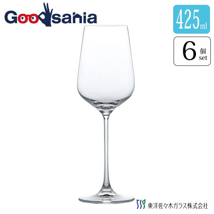 東洋佐々木ガラス ワイングラス MONTAGNE モンターニュ ワイン 425ml 6個セット 食洗機対応 割れにくい グラス 赤ワイン 白ワイン 薄い 業務用グラス RN-12236CS ...