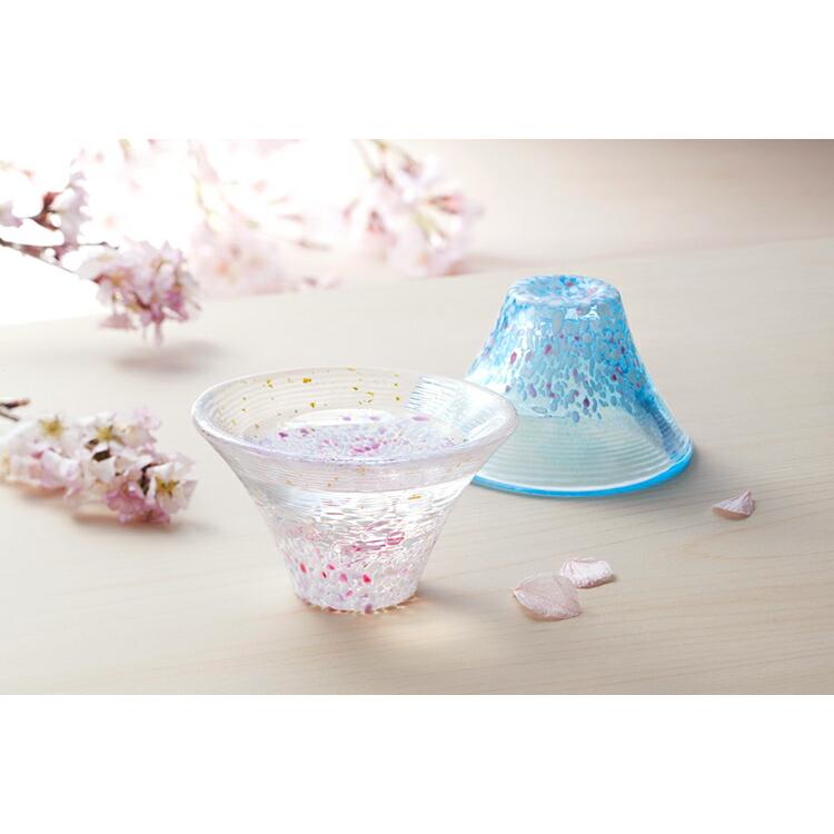 東洋佐々木ガラス 日本酒グラス 招福杯 桜富士 冷酒杯揃え 淡桜 晴桜 45ml 日本製 酒杯 glass 杯 富士山 グラス コップ ギフト プレゼント 贈り物 G642-T84 ...