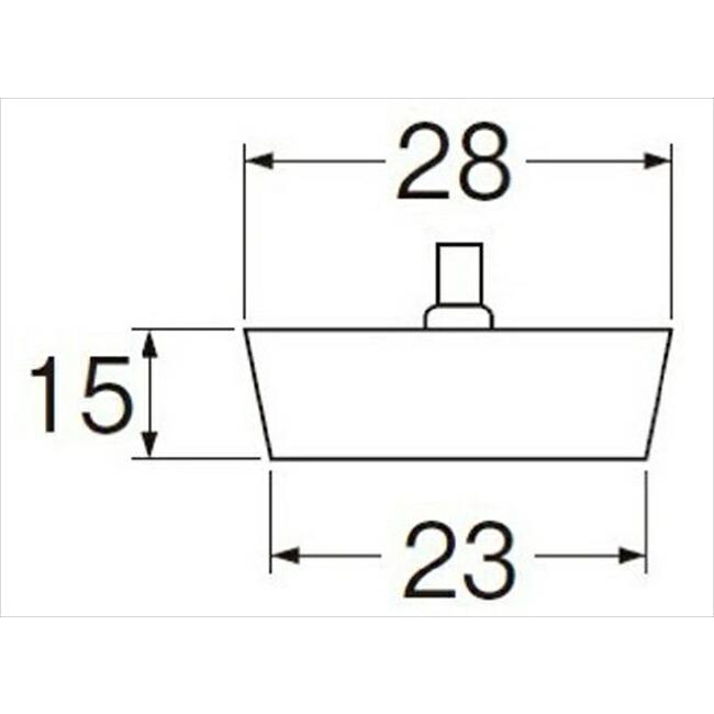 SANEI 排水用品 バス用ゴム栓 クサリ無し 上辺28×下辺23×高さ15mm(H29F-28) : Goodsaniaマック土居店 - 通販 - Yahoo!ショッピング