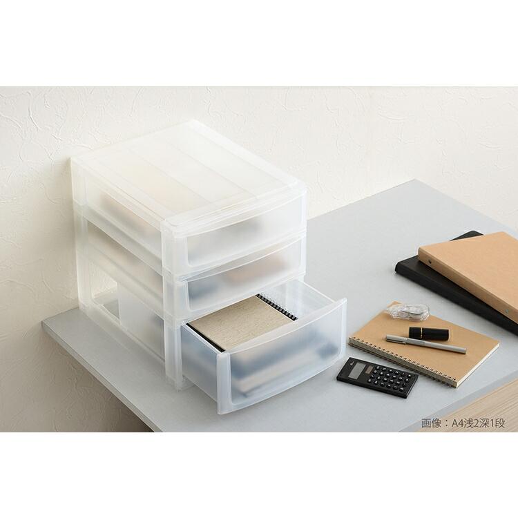 サンカ 収納ケース squ+ ナチュラ ポスデコ ワイド深2段 クリア NpdW-ACL : Goodsaniaマック土居店 - 通販 ...