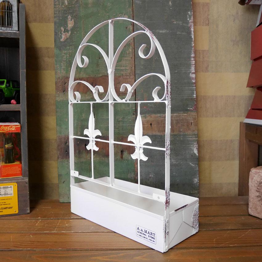 azi-azi アイアンフェンスプランター ホワイト ガーデニング インテリア プランター : アメリカン雑貨のグッズファーム - 通販 - Yahoo!ショッピング