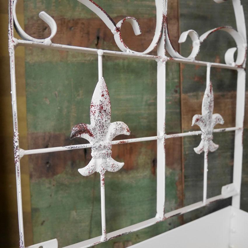 azi-azi アイアンフェンスプランター ホワイト ガーデニング インテリア プランター : アメリカン雑貨のグッズファーム - 通販 - Yahoo!ショッピング