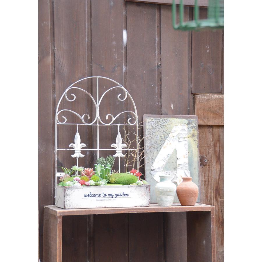 azi-azi アイアンフェンスプランター ホワイト ガーデニング インテリア プランター : アメリカン雑貨のグッズファーム - 通販 - Yahoo!ショッピング