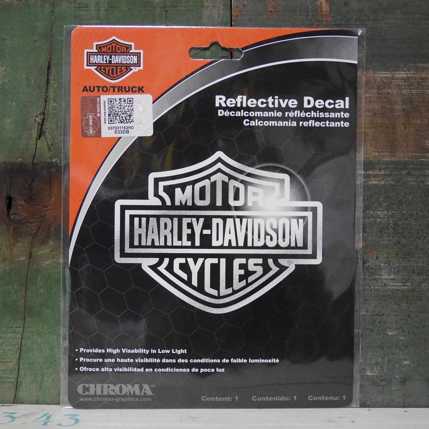 Harley Davidson（ハーレー・ダビッドソン） B&S LOGO 反射デカール Harley-Davidson Reflective ...