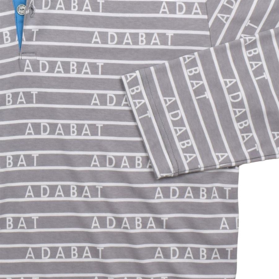 adabat アダバット ルームウェア 部屋着 パジャマ セットアップ ナイトウェア 長袖 メンズ ヘンリーネック ブラック グレー 黒 0236-95 : Goods Lab Plus ...