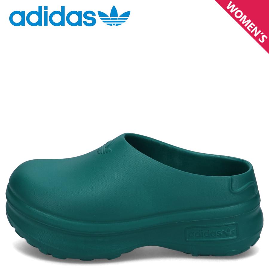 adidas Originals アディダスオリジナルス クロッグサンダル アディフォーム スタン ミュール レディース 厚底 グリーン ...