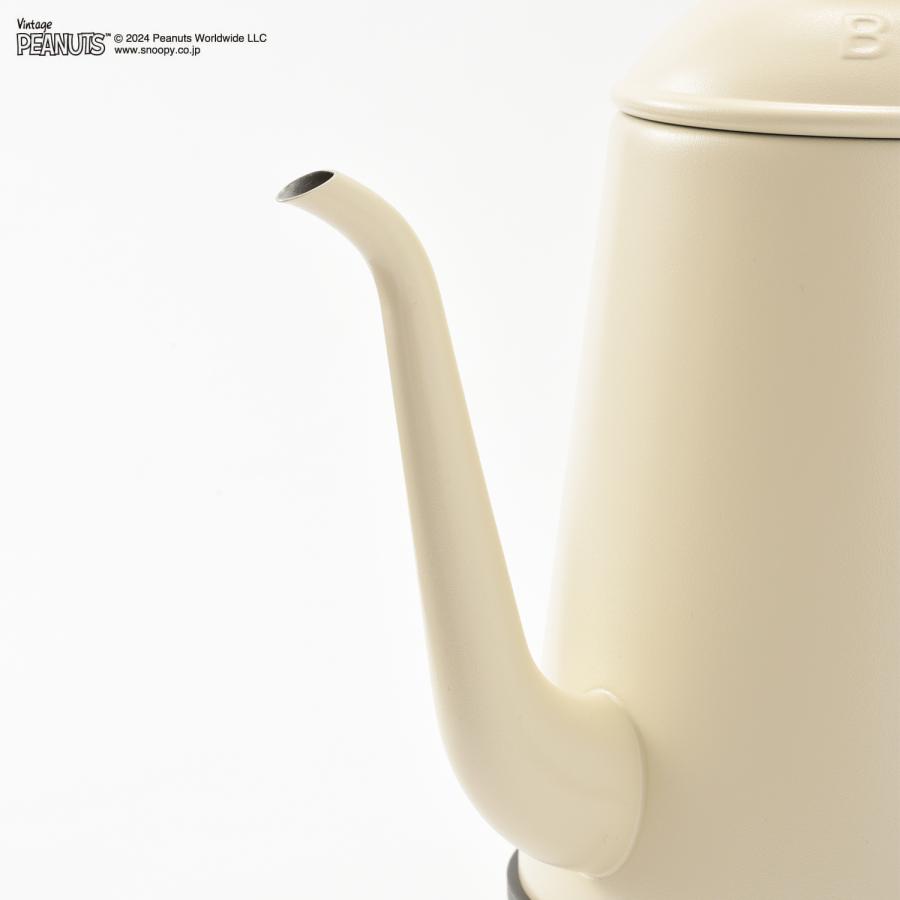 BRUNO ブルーノ 電気ケトル ポット 湯沸かし器 1L ピーナッツ スヌーピー コラボ ステンレス 軽量 手軽 細口 ハンドドリップ PEANUTS ベージュ BOE072 : brun ...