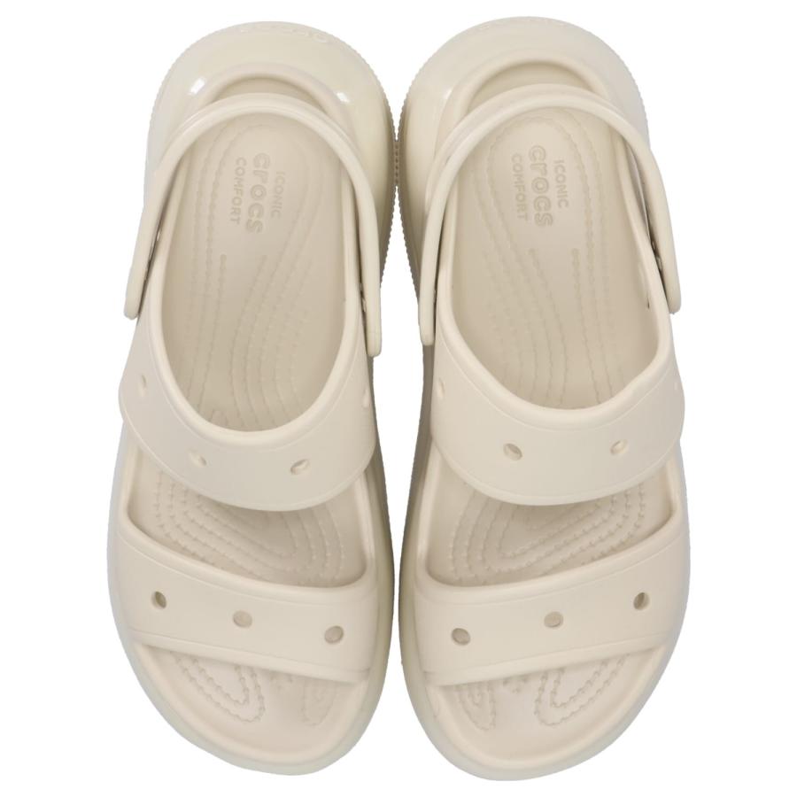 crocs クロックス サンダル クラシック メガ クラッシュ レディース 厚底 CLASSIC MEGA CRUSH SANDAL ベージュ ...