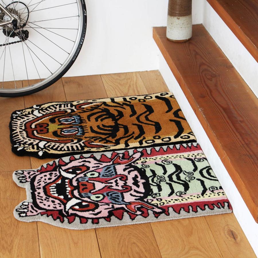DETAIL ディテール ラグ ラグマット カーペット 絨毯 Hシリーズ トラ 厚手 50×70cm チべタン タイガーラグ TIBETAN TIGER RUG 3316 : Goods ...