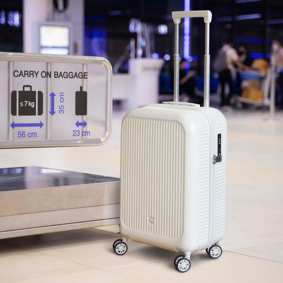 FREQUENTER 特典 フリクエンター スーツケース キャリーバッグ アウラ 33L 超軽量 フロントオープン TSAロック 機内持ち込み対応 AUR : Goods Lab Plus ...
