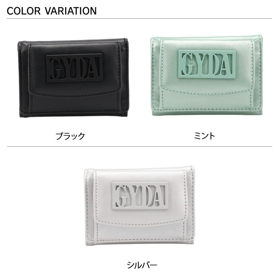 GYDA ジェイダ 財布 三つ折り ミニ レディース マイクロ コンパクト FRAME METAL SERIES ブラック グリーン シルバー 黒 GY-W202 :gyd-gy-w202 ...