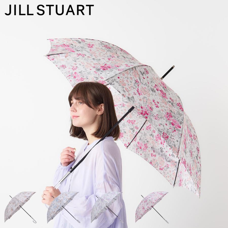 JILL STUART ジルスチュアート JILLSTUART 長傘 雨傘 レディース 60cm 軽量 UVカット 遮熱 紫外線対策 ベージュ ブルー グリーン ピンク 1JI 11059 ...