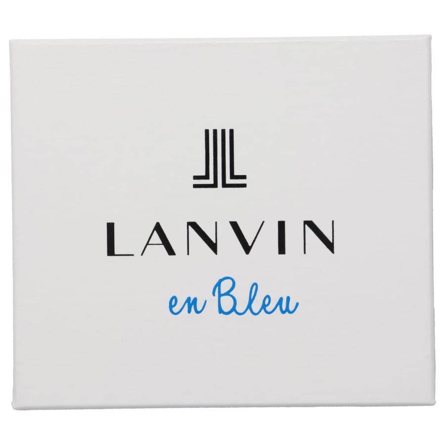 LANVIN en Bleu ランバンオンブルー 財布 二つ折り ウォレット メンズ レディース 革 札入れ WALLET ブラック ネイビー ...