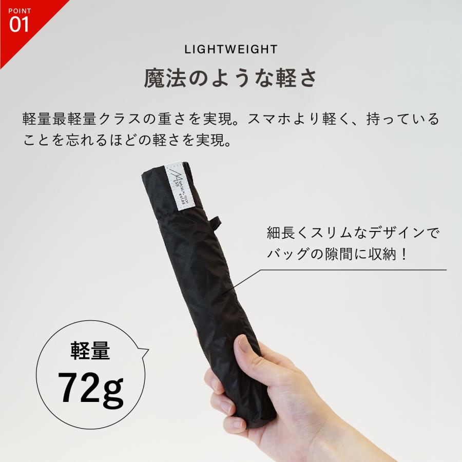マジカルテック MAGICAL TECH 折りたたみ傘 軽量 雨傘 晴雨兼用 日傘 レディース 55cm UVカット 紫外線対策 スリム コンパクト プレーン55 10256 : Goods ...