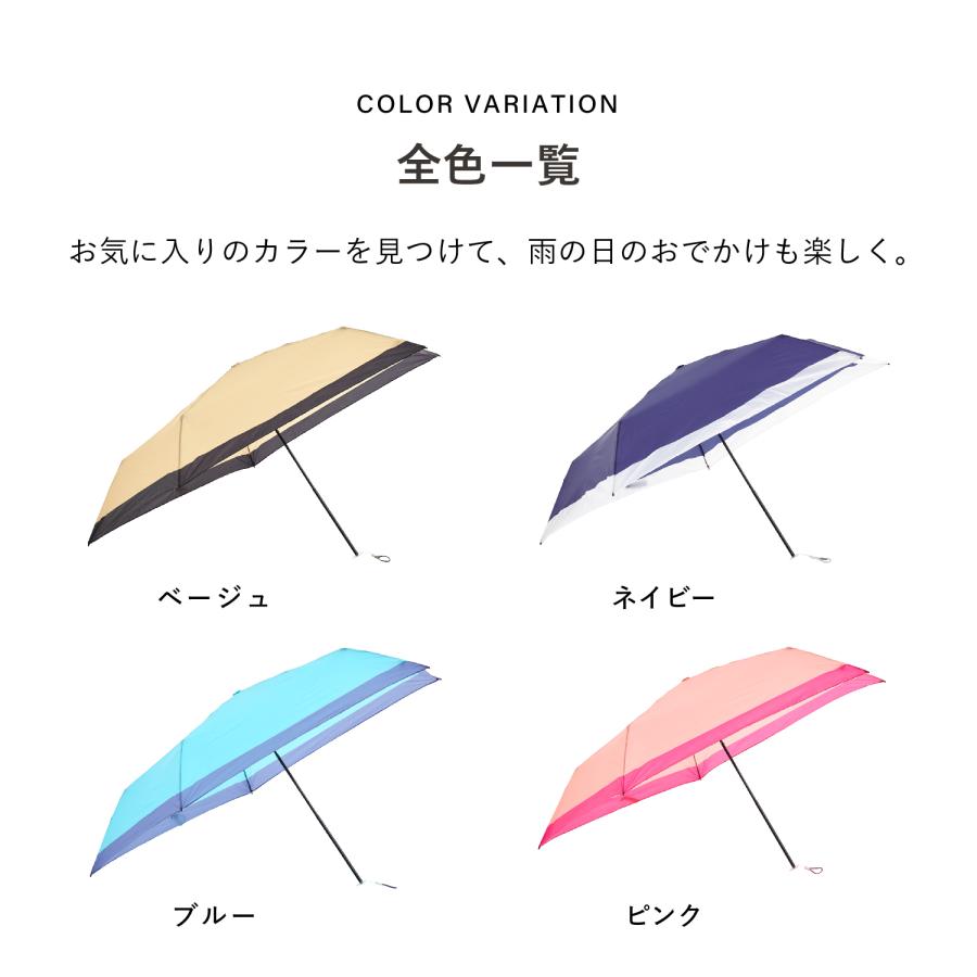 マジカルテック MAGICAL TECH 折りたたみ傘 軽量 雨傘 レディース 55cm スリム コンパクト ヘムボーダー 50 ネイビー ブルー ピンク 10286 母の日 : Goods ...
