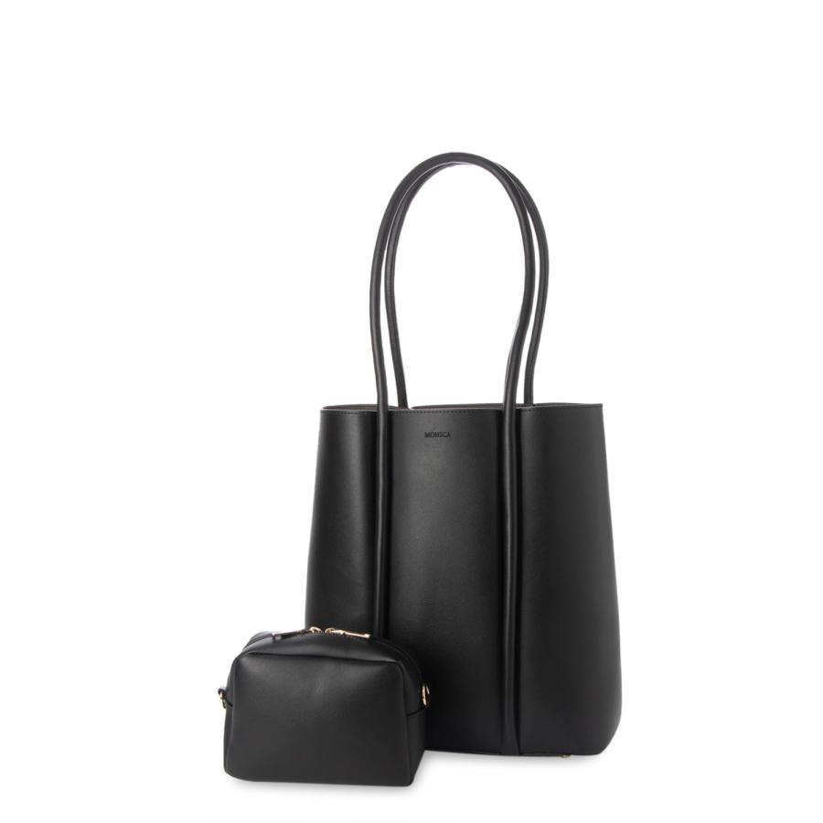 MONICA モニカ トートバッグ レディース 大きめ ポーチ付き A4 TOTE BAG ブラック 黒 MONI-1044 母の日 : Goods Lab Plus - 通販 - Yahoo ...