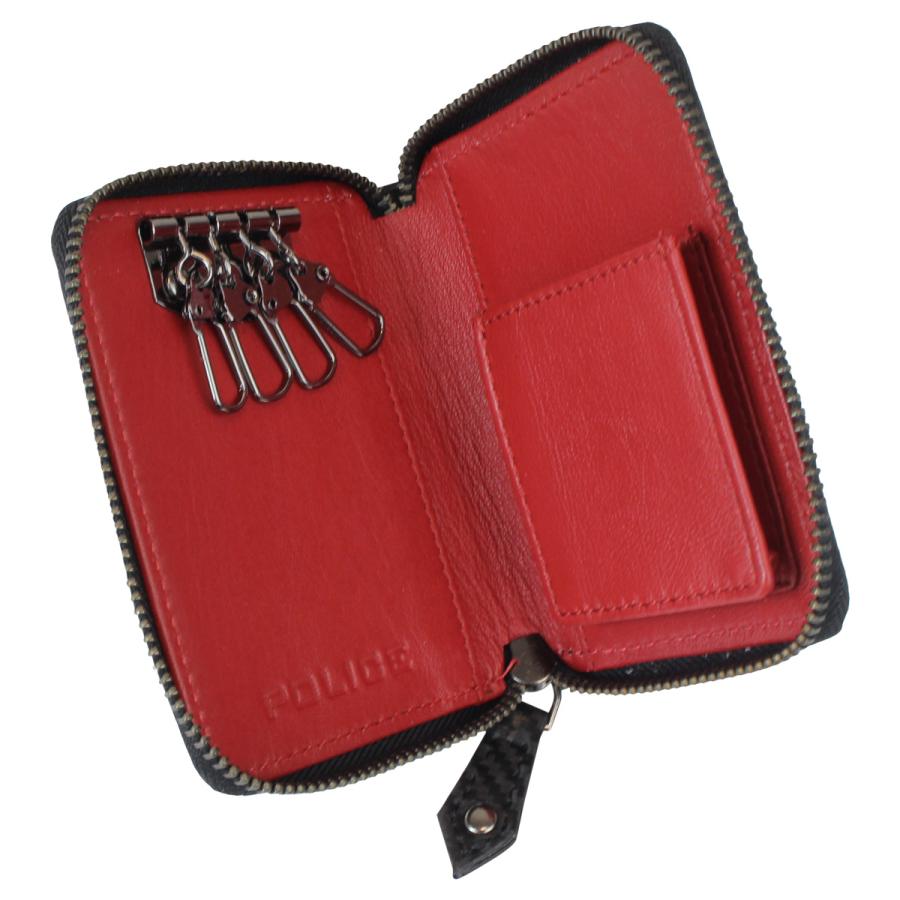 POLICE ポリス キーケース キーホルダー メンズ 4連 ラウンドファスナー レザー LUCENTE KEY CASE ブラック 黒 PA-70205 : Goods Lab Plus ...