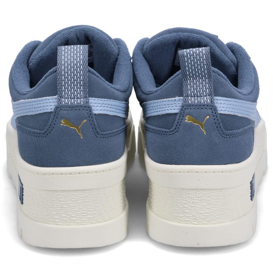 PUMA プーマ メイズ ウェッジ スウェード スニーカー レディース 厚底 MAIZE WEDGE SUEDE ライト ブルー 386744 ...