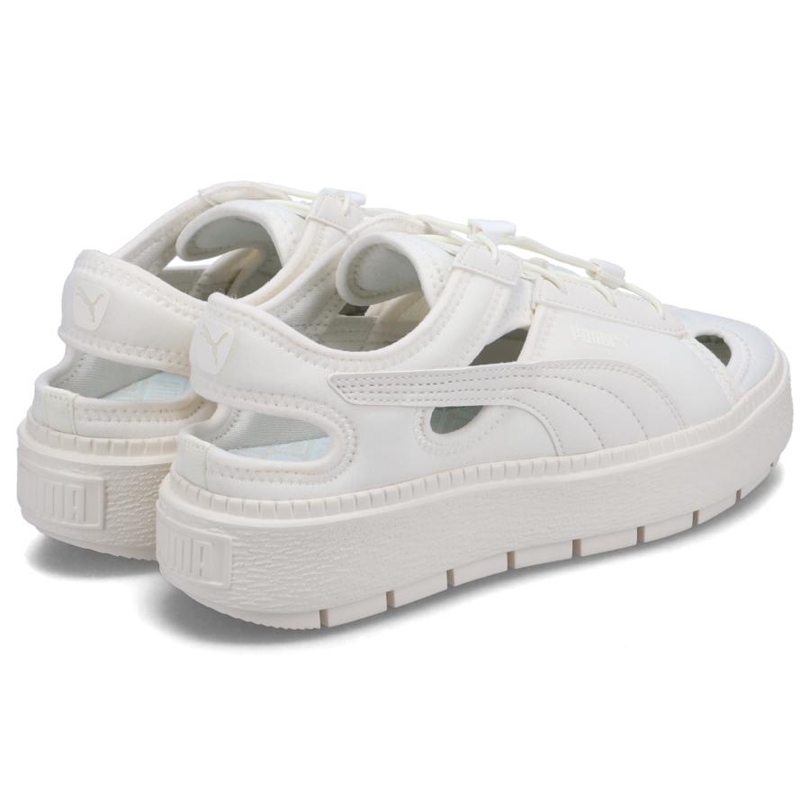 PUMA プーマ スニーカー サンダル レディース 厚底 プラットフォーム トレース ライト ミュール PLATFORM TRACE LITE MULE MU ホワイト 白 399153-01 ...