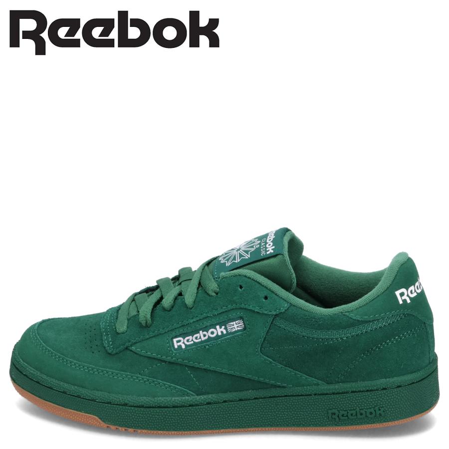 Reebok リーボック スニーカー クラブ シー 85 メンズ CLUB C ダーク グリーン 100074451 : Goods Lab ...