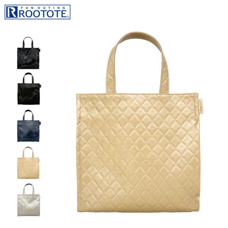 ROOTOTE ルートート トートバッグ ハンドバッグ レディース キルティング LT.スクエア.クラシック-B ブラック ネイビー ゴールド シルバー 黒 1056 : Goods Lab ...