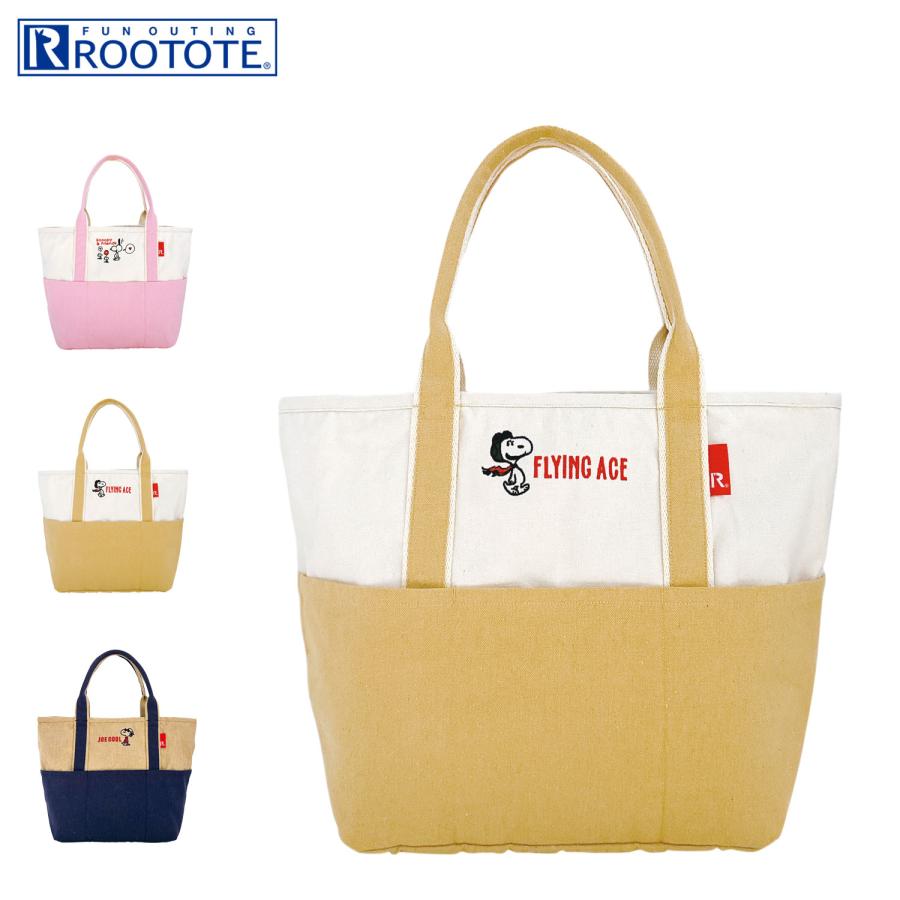 ROOTOTE ルートート トートバッグ IP.ミディアム.PEANUTS-0D レディース A4 大容量 軽量 ネイビー ピンク ゴールド 8424 : Goods Lab Plus ...