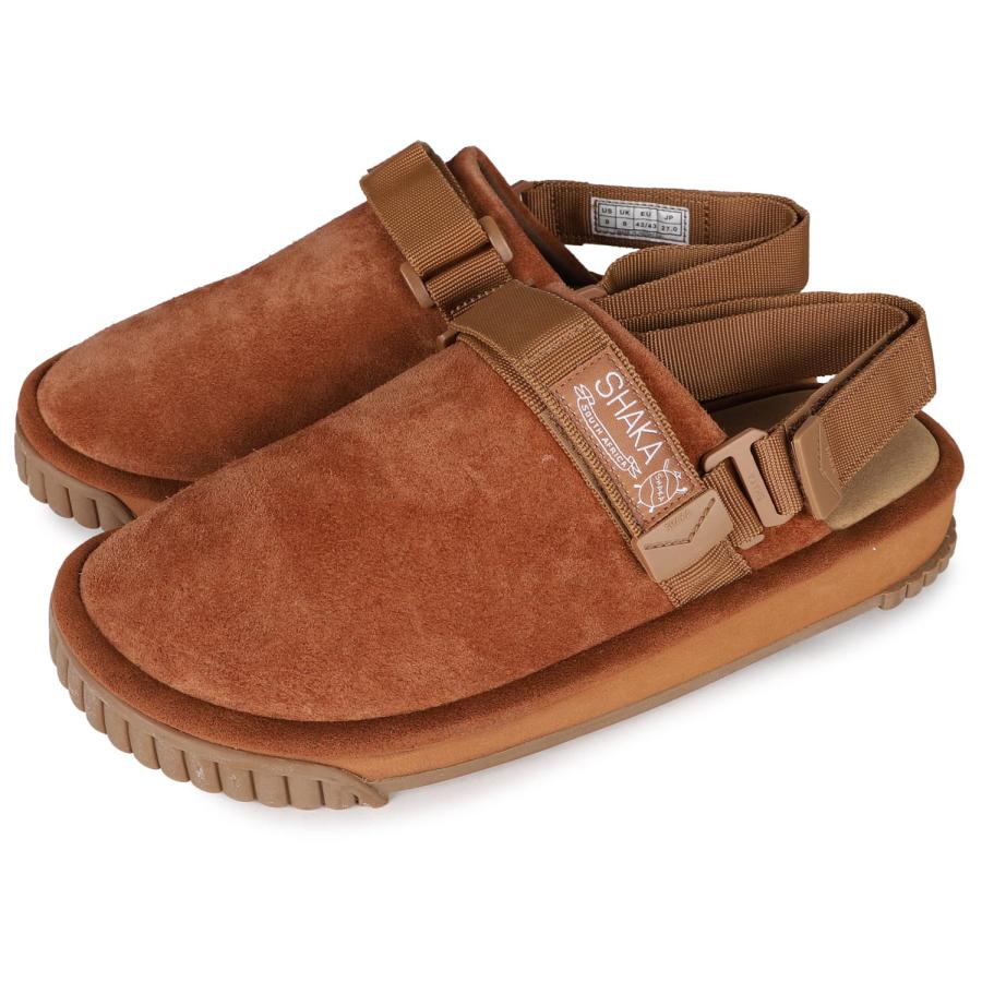 SHAKA（シャカ） サンダル メンズ レディース スナッグ クロッグ スエード SNUG CLOG SUEDE ブラウン 433206 ...