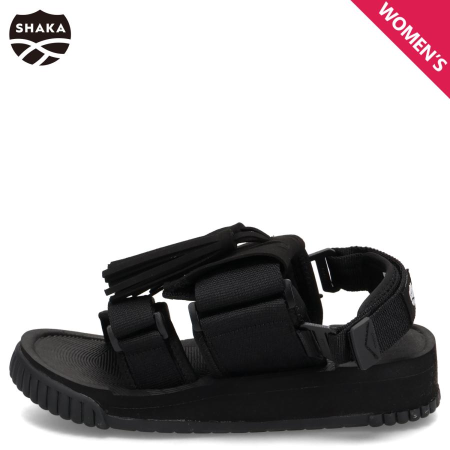 SHAKA（シャカ） スポーツサンダル ウィークエンダー タッセル レディース WEEKENDER TASSEL ブラック 黒 SK-274 ...