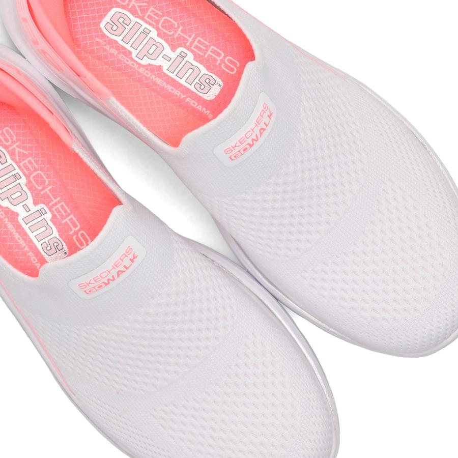 SKECHERS（スケッチャーズ） スリップインズ ハンズフリー ゴーウォーク 7 スニーカー スリッポン レディース ホワイト 白 ...