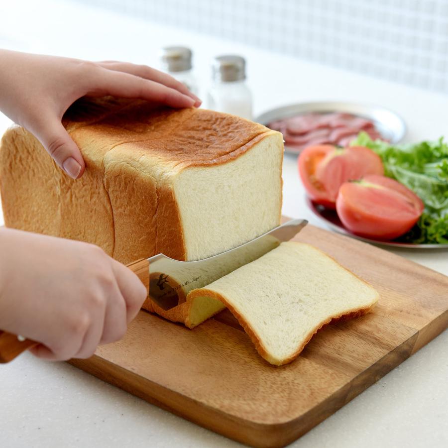 ブランド登録なし つばめのパンナイフ パン切り包丁 パンスライサー ブレッドナイフ パンナイフ ミニ 刃渡り16.5cm アウトドア 日本製 シルバー A-78125 : Goods Lab ...