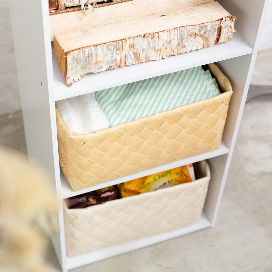 Timb.（stacksto.） ティム Timb. バスケット 収納 かご 2点セット Lサイズ M-Lサイズ ケース ボックス 小物入れ 水 汚れに強い 洗える レクタングル ...