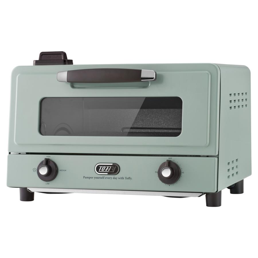 Toffy トフィー トースター 4枚 小型 遠赤外線 スチーム タイマー トースト オーブン キッチン 家電 ラドンナ LADONNA ホワイト ブルー 白 K-TS6 : tof-k ...