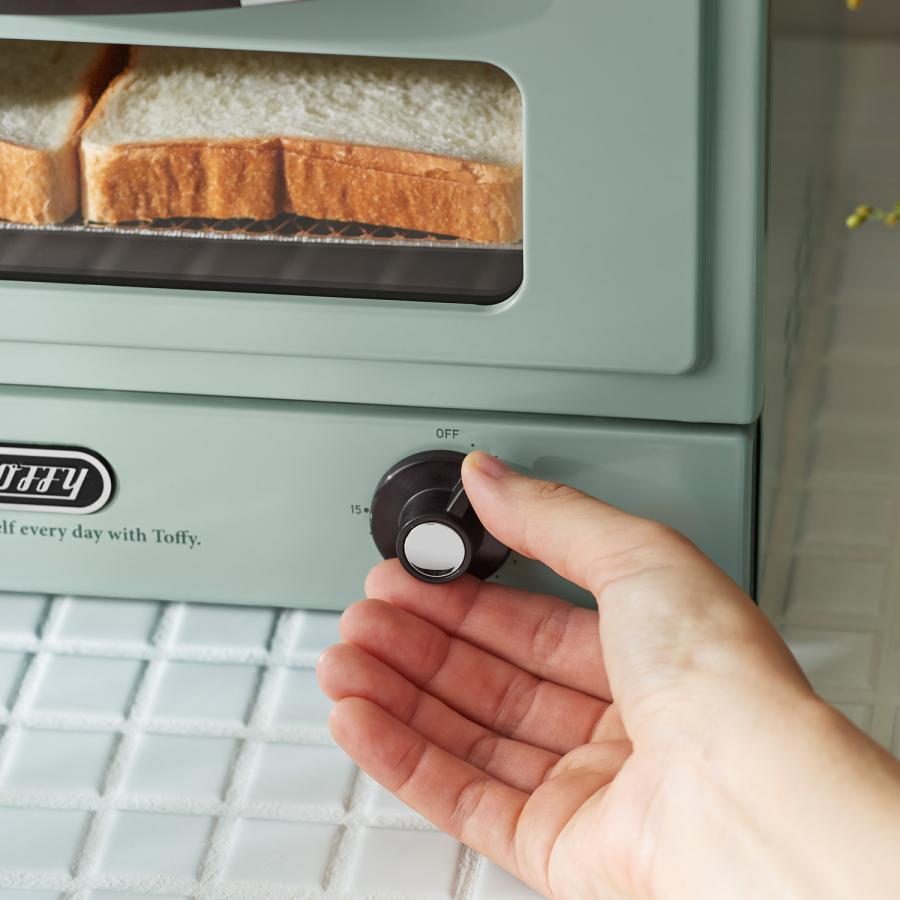 Toffy トフィー トースター 4枚 小型 遠赤外線 スチーム タイマー トースト オーブン キッチン 家電 ラドンナ LADONNA ホワイト ブルー 白 K-TS6 : tof-k ...