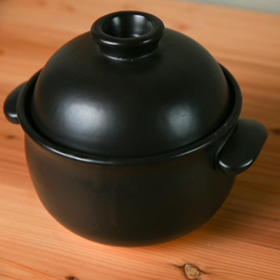 たいせい窯 ご飯鍋 土鍋 炊飯鍋 5合炊き ご飯 ごはん鍋 5合 ブラック ホワイト 黒 白 G00007 G00007 : tsg ...